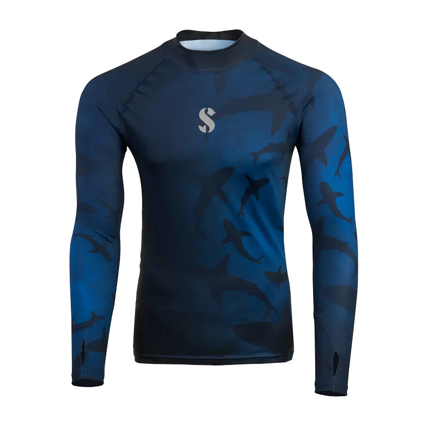 T-Flex Long Sleeve Mens Shark Rash Guard – Perth Scuba