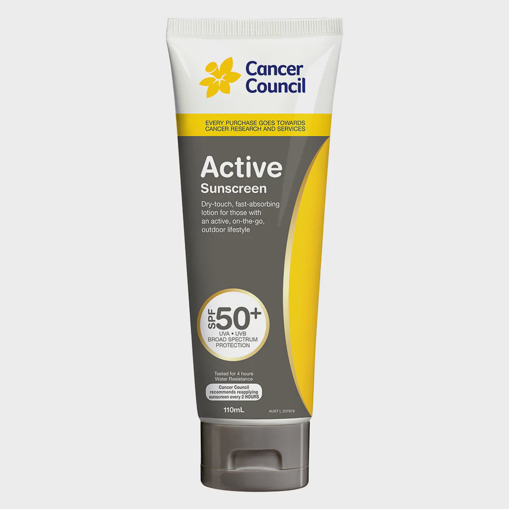 Active Sunscreen SPF50+ 110ml – Perth Scuba