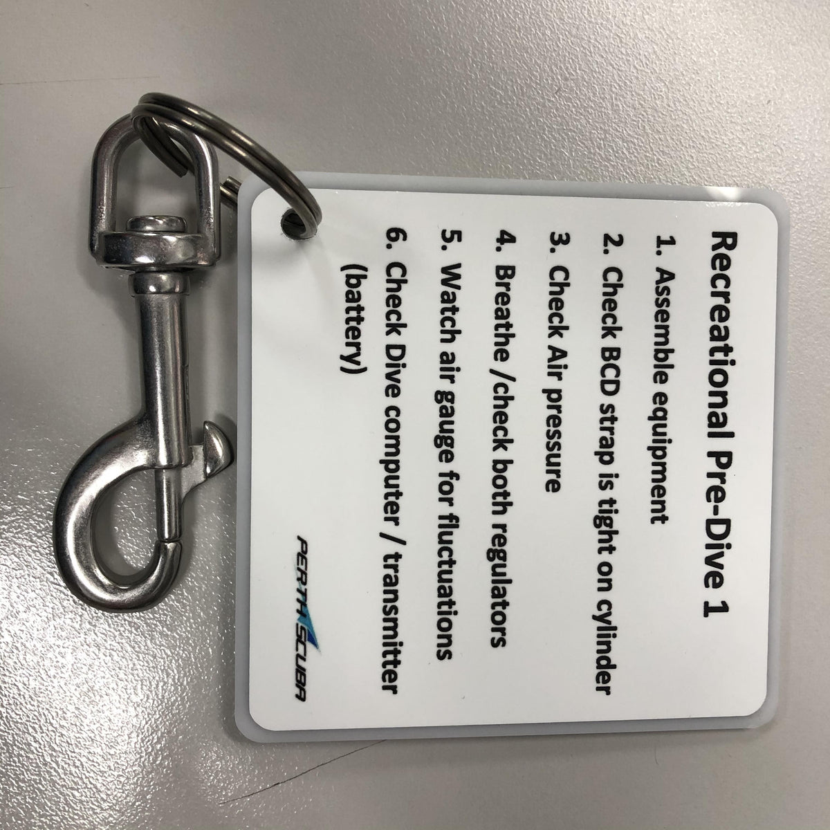 Pre-Dive check list - recreational – Perth Scuba